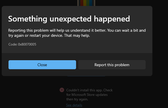 Can't install the app from microsoft store · Issue #25136 · microsoft/PowerToys · GitHub