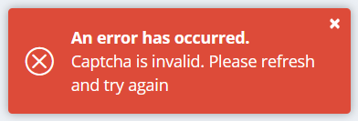 Attempting to log in using incorrect credentials returns an error ...