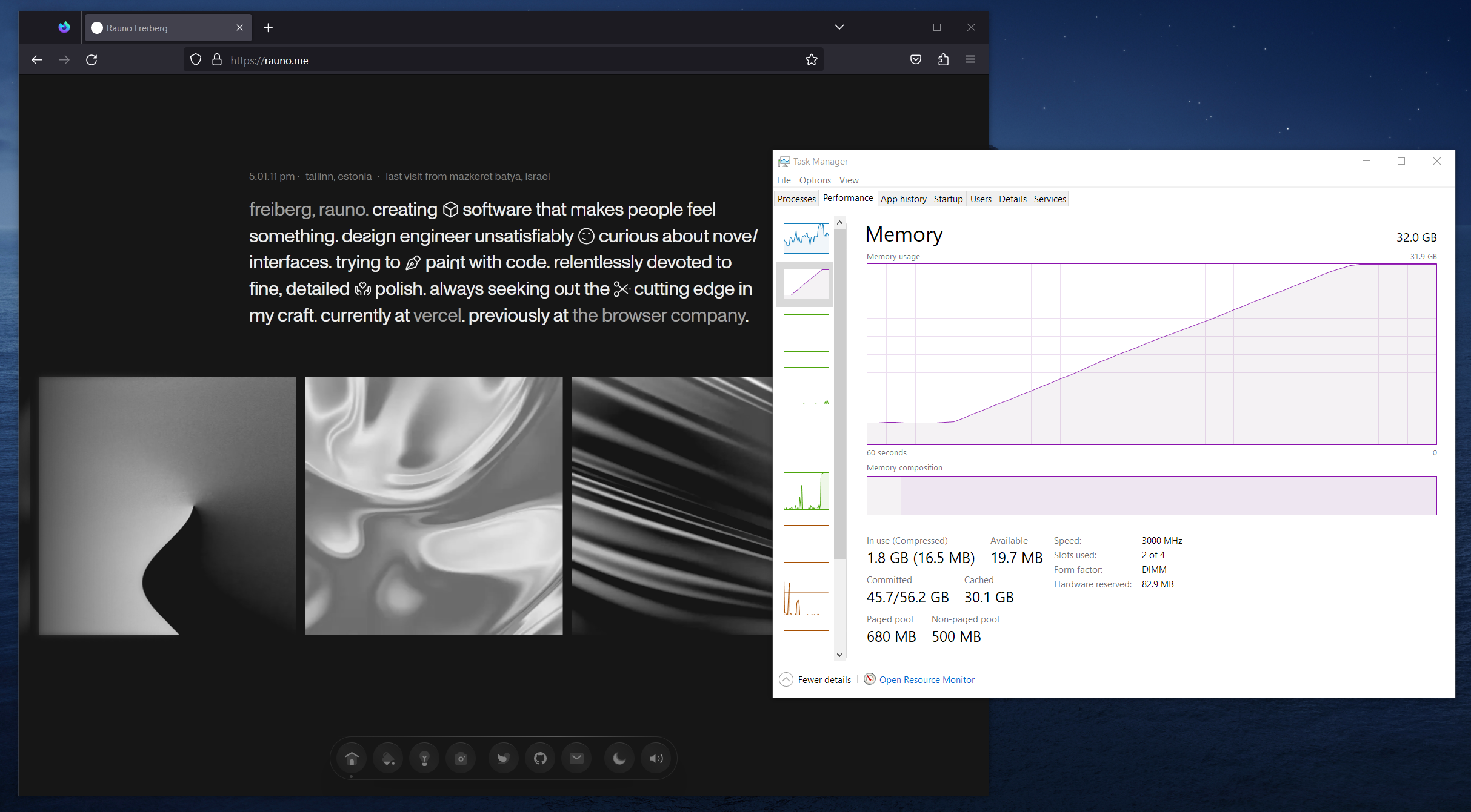 rauno.me - see bug description · Issue #122757 · webcompat/web-bugs · GitHub