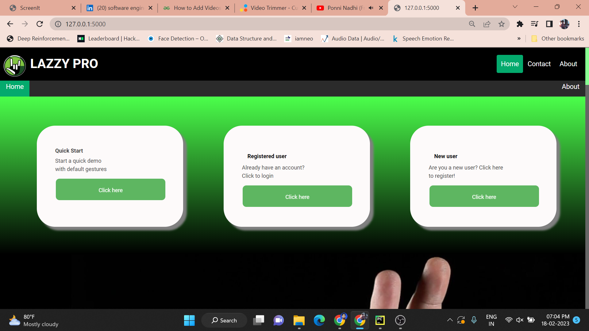 GitHub - PONDHURUSAIGANESH/PC-control-using-hand-gestures