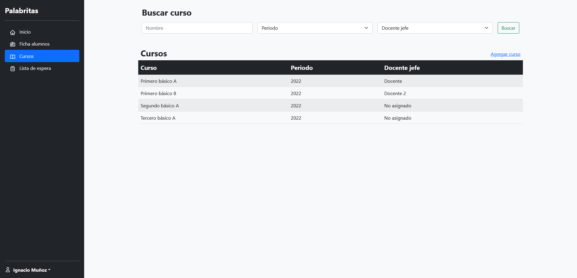 GitHub - Frostgold/django-app-palabritas: Aplicación web para gestionar alumnos, cursos y lista ...