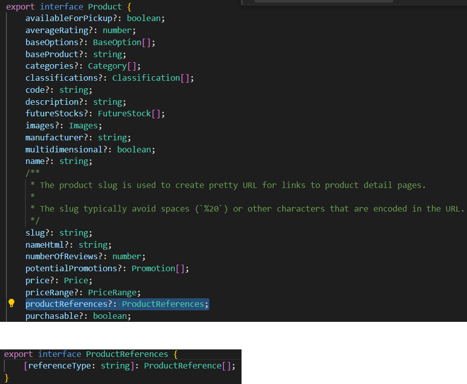 Misalignments with productReferences types · Issue #17326 · SAP/spartacus · GitHub