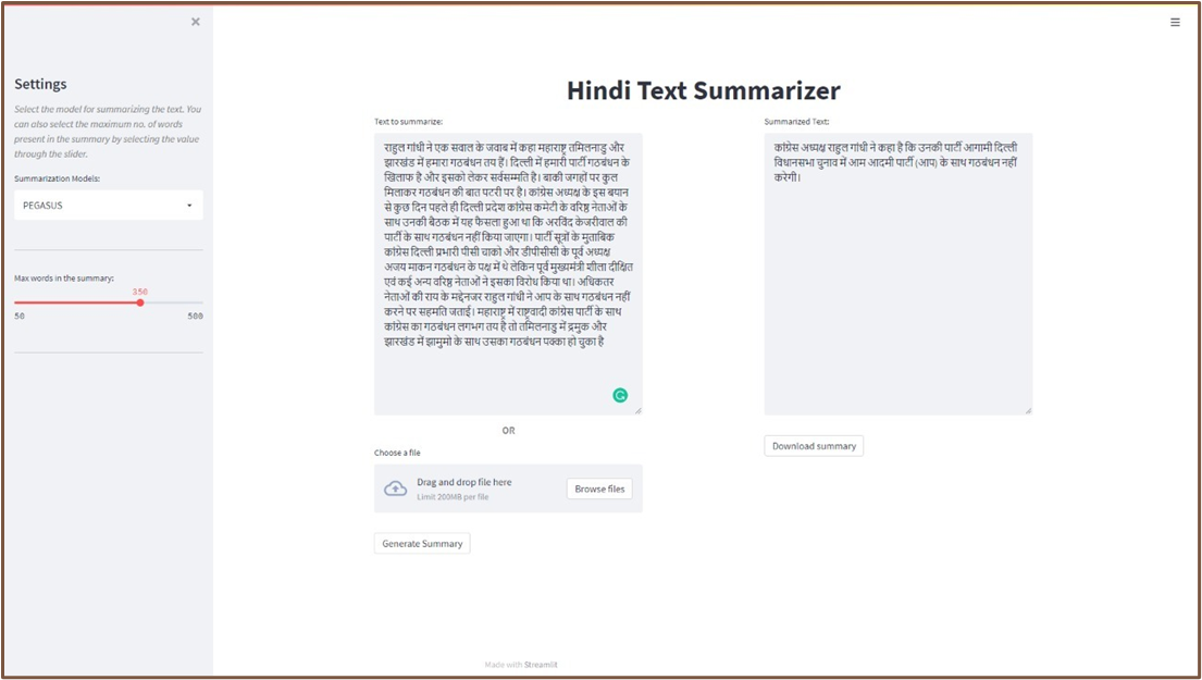 GitHub - URJ5329/Hindi-Text-Summarizer