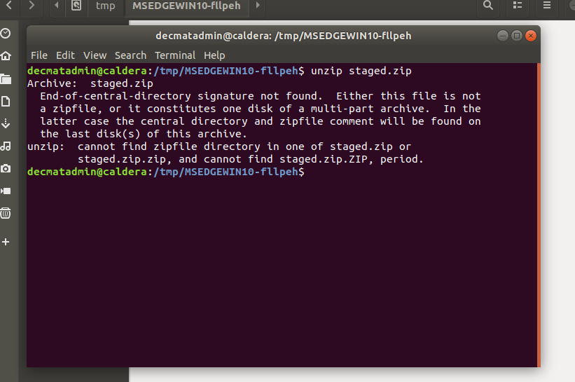 Exfiltrated Compressed Directory Corrupted · Issue #1933 · mitre/caldera · GitHub
