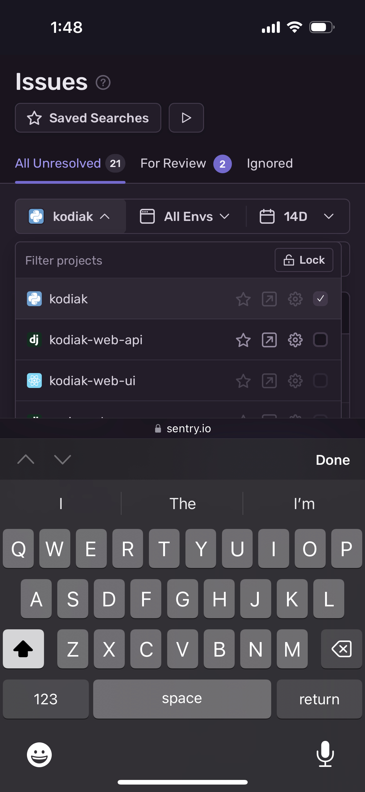 Project dropdown filter zooms in iOS Safari · Issue #42935 · getsentry/sentry · GitHub