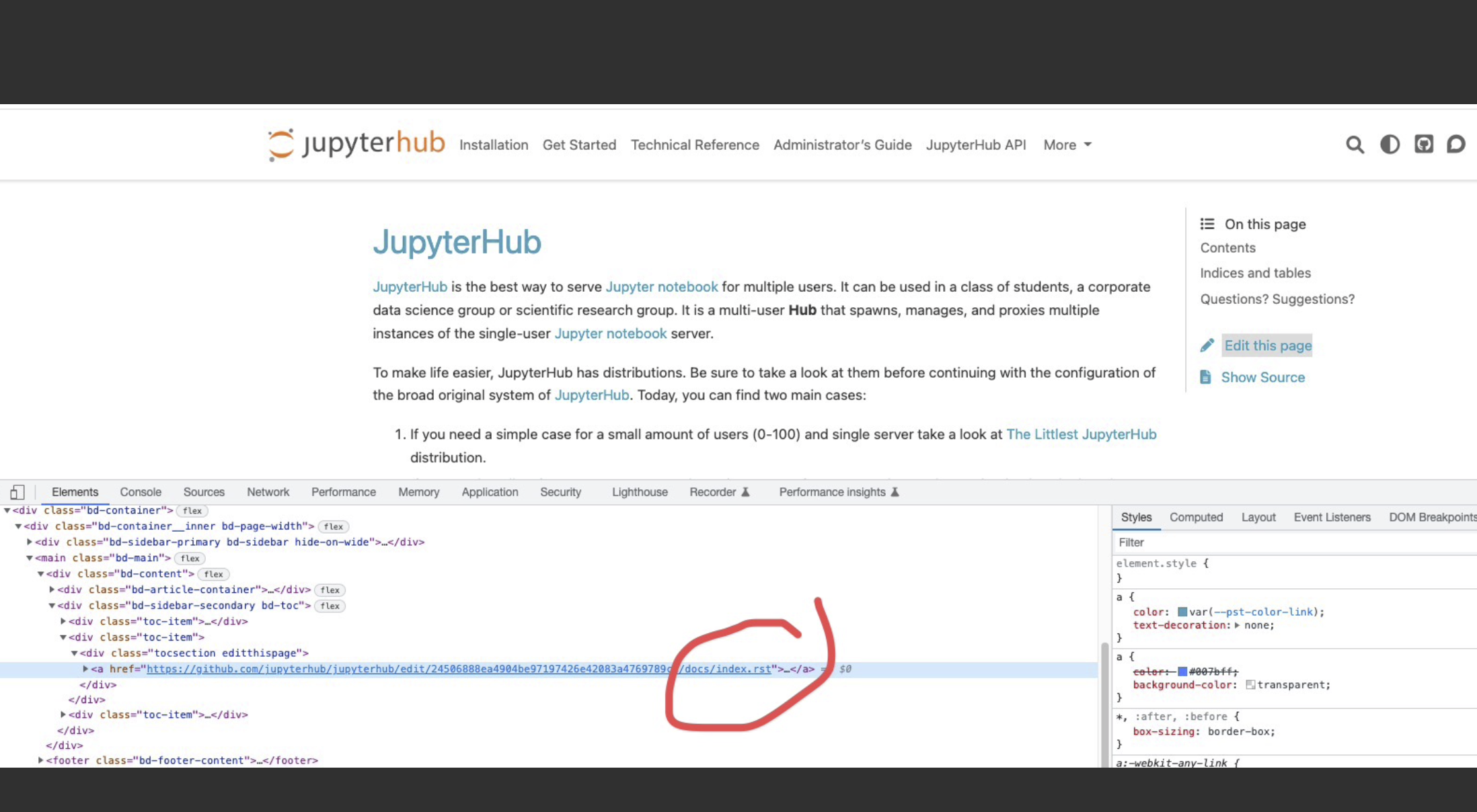404 Error when try to "edit this page" on JupyterHub home page · Issue #4138 · jupyterhub ...