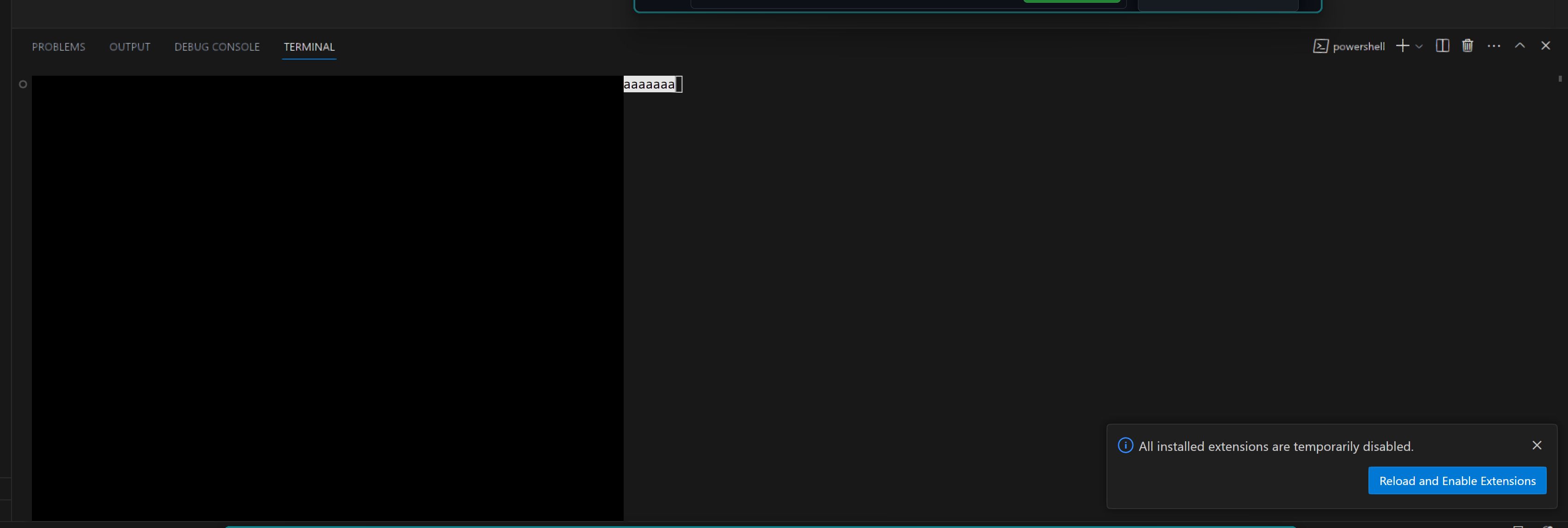 Terminal covered by large black rectangle · Issue #187259 · microsoft ...
