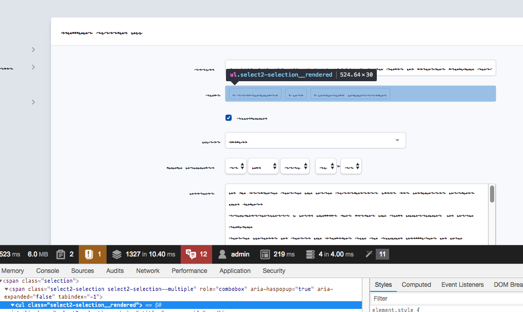 Width and height are not same as a text field · Issue #2442 · EasyCorp/EasyAdminBundle · GitHub