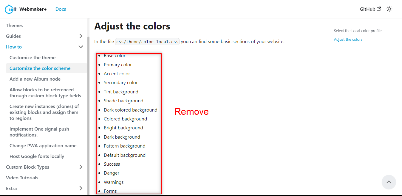 Change instructions at "How to customize the color scheme" · Issue #115 · morethanthemes/docs ...