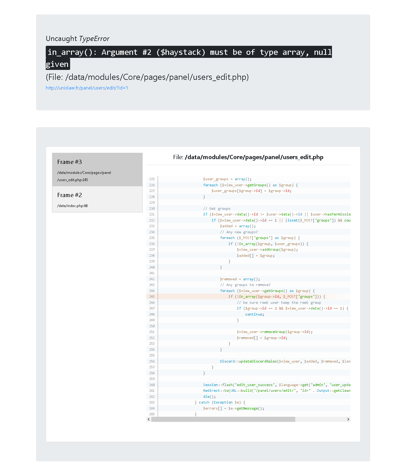 Impossible to remove a group from myself. · Issue #2377 · NamelessMC/Nameless · GitHub