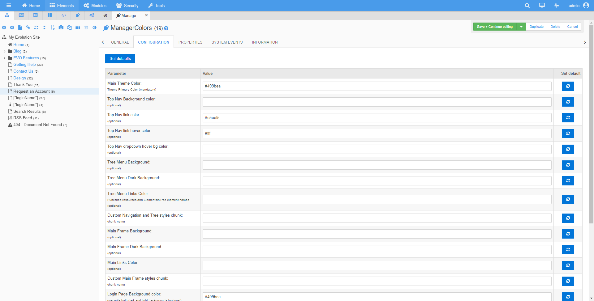 GitHub - Nicola1971/ManagerColors-Plugin: Customize EVO Default Manager ...