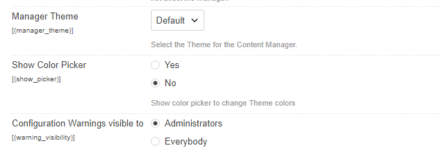 Enhancement - Menu Colour Switcher · Issue #266 · evolution-cms/evolution · GitHub