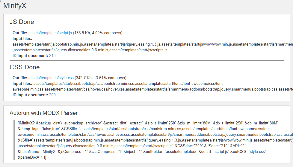 Adding a minify option to the resource settings (for CSS and JS resources) · Issue #288 ...