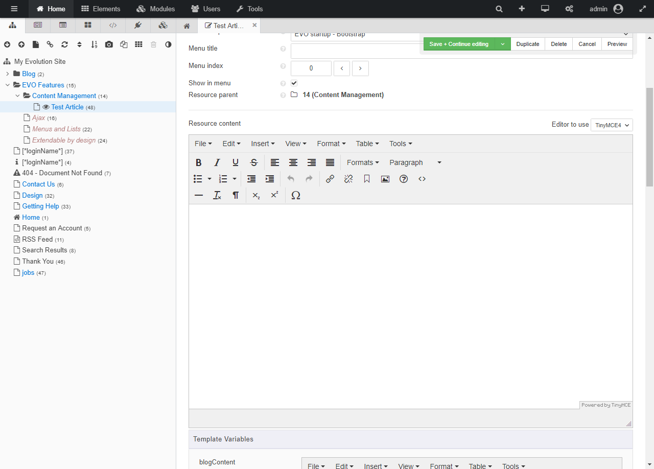 TinyMCE4 · Issue #367 · evolution-cms/evolution · GitHub