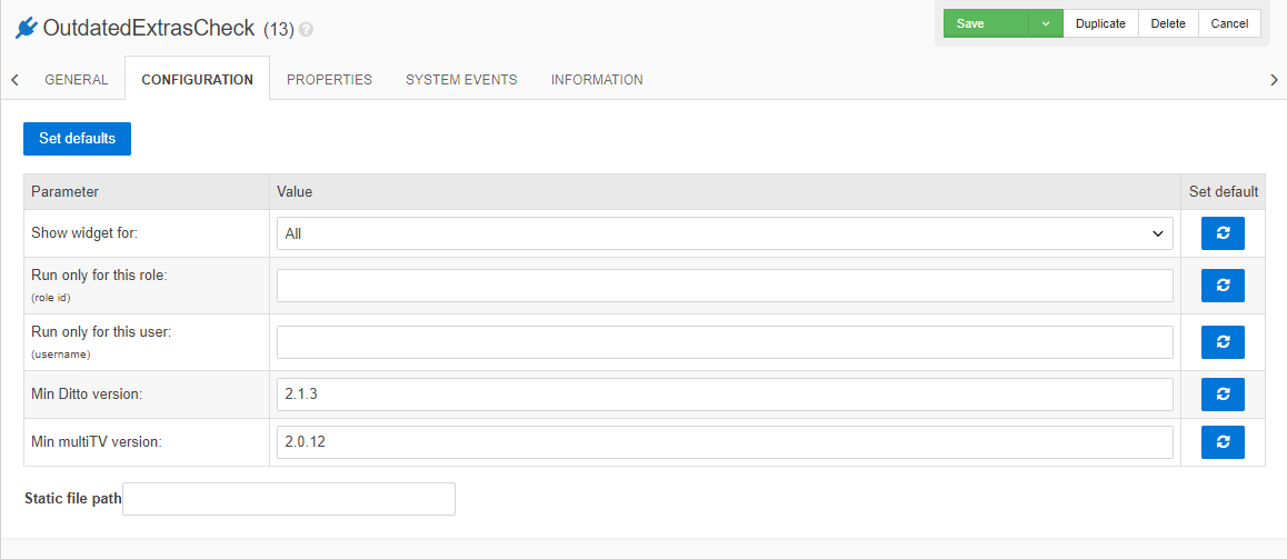 [enhancement] Outdated Extras Check · Issue #458 · evolution-cms/evolution · GitHub