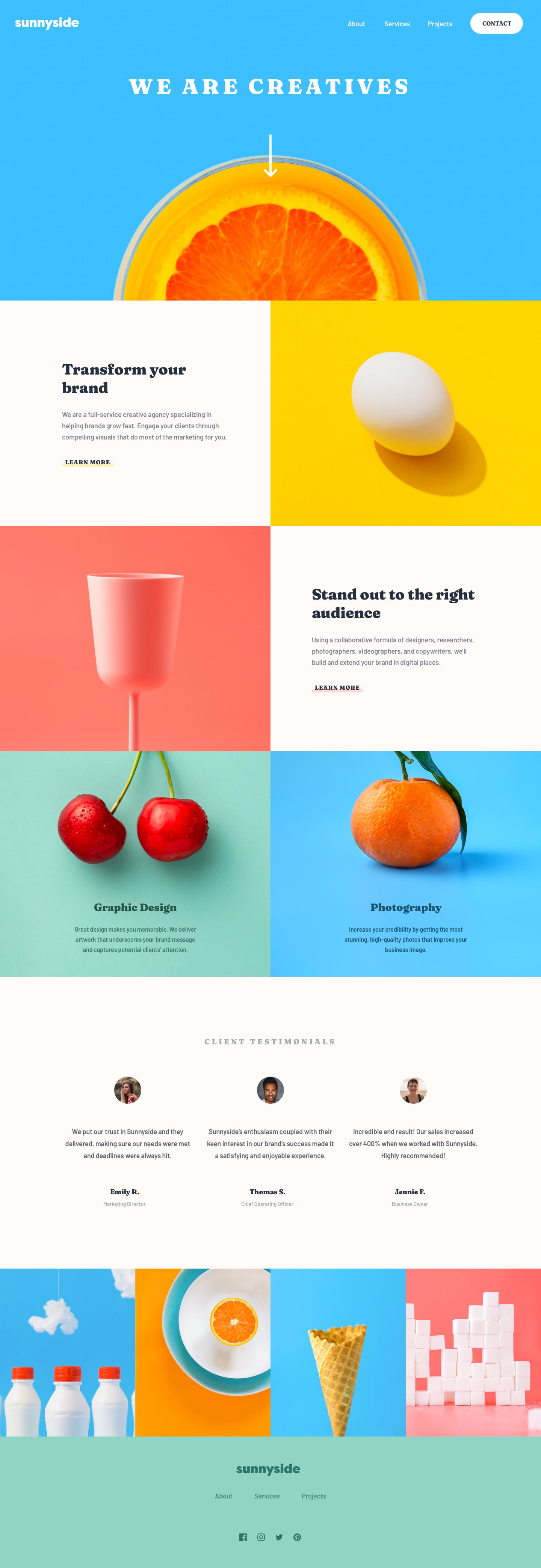 GitHub - Jumanjigobez/sunnyside_landing_page: A Responsive Attractive Landing Page using only ...
