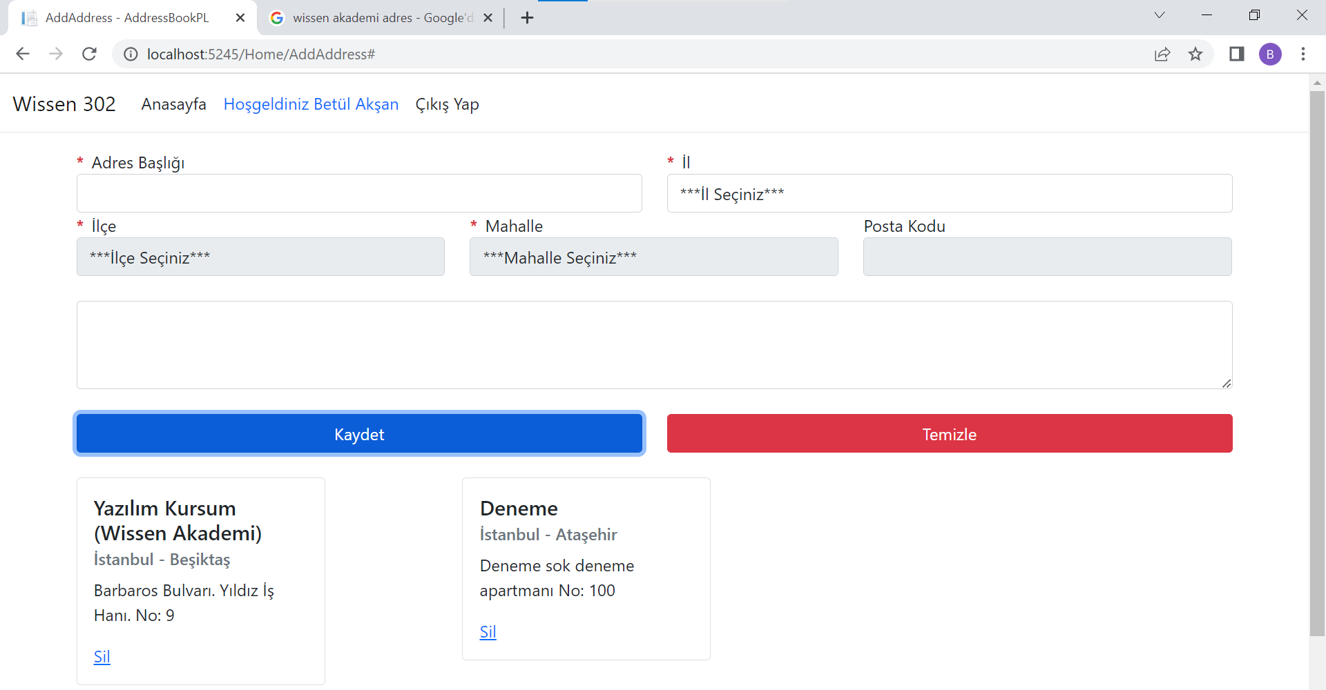 GitHub - sevvalbaskan/AddressBook_SUNUM