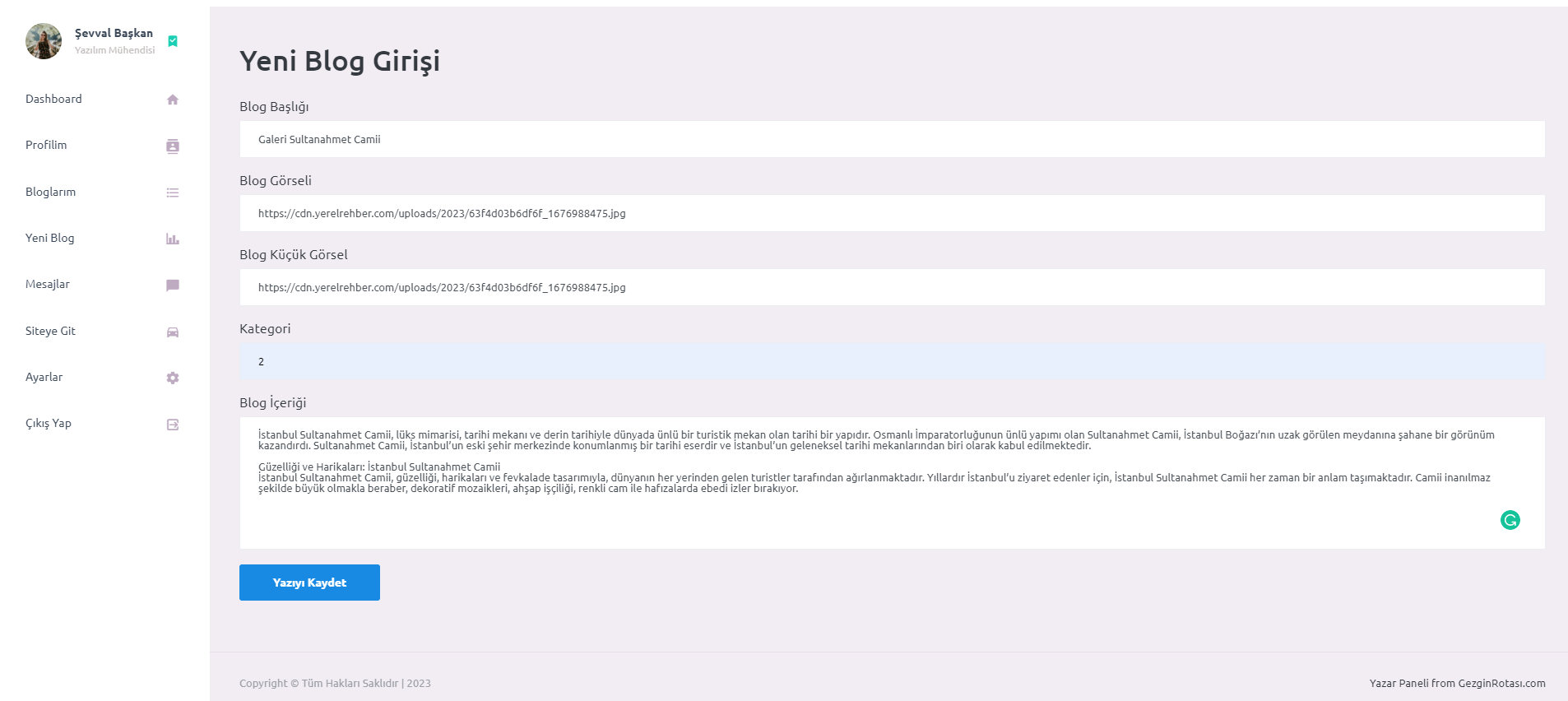 GitHub - sevvalbaskan/GezginRotasi_BlogProjesi_Sunum