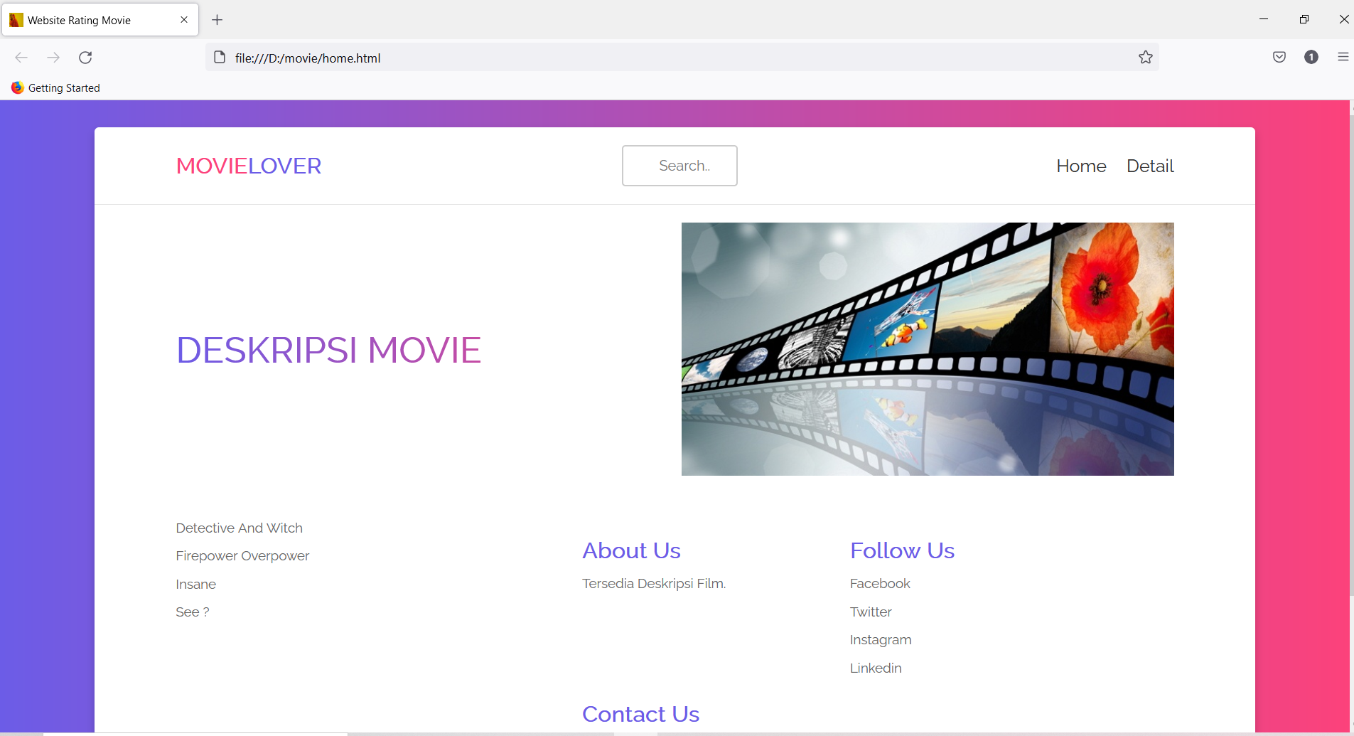 GitHub - MAINSETS/Movie