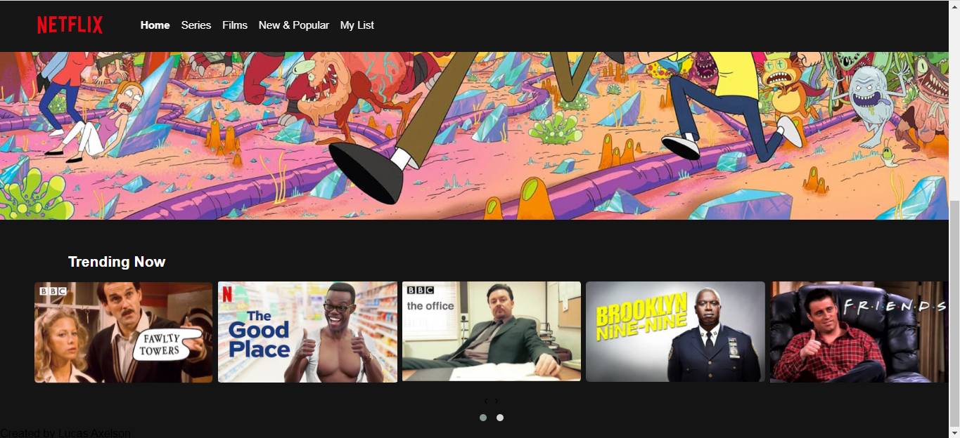 GitHub - LucasAxelson/netflix-clone: Clone of netflix, inspired on DIO course.