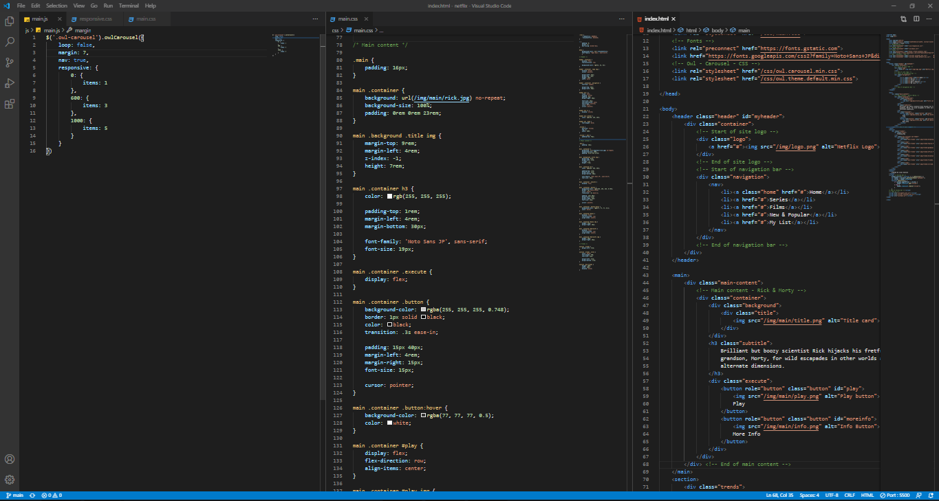 GitHub - LucasAxelson/netflix-clone: Clone of netflix, inspired on DIO ...