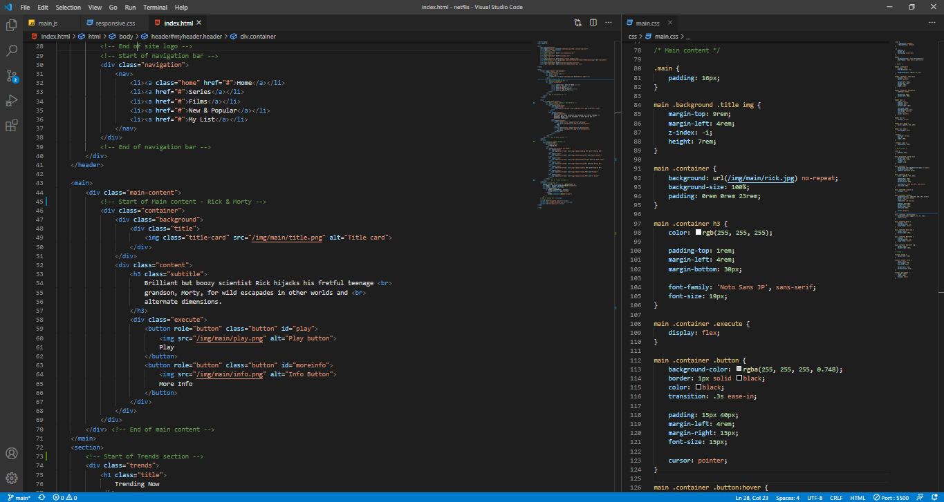 GitHub - LucasAxelson/netflix-clone: Clone of netflix, inspired on DIO course.