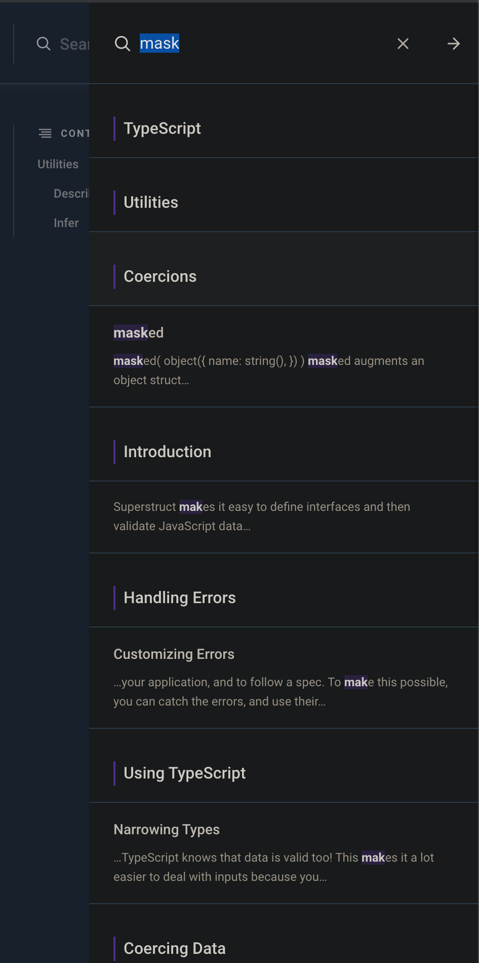 Impossible to documentation for specific methods · Issue #666 · ianstormtaylor/superstruct · GitHub