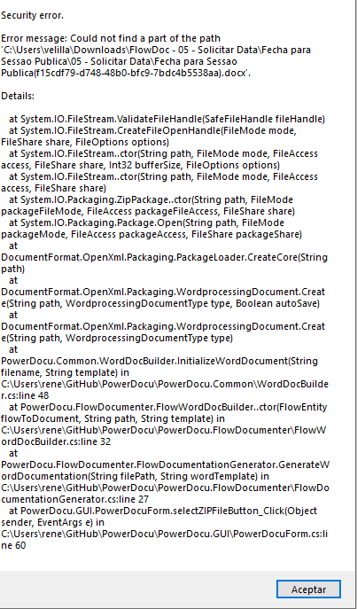 Error message: Could not find a part of the path · Issue #40 · modery/PowerDocu · GitHub