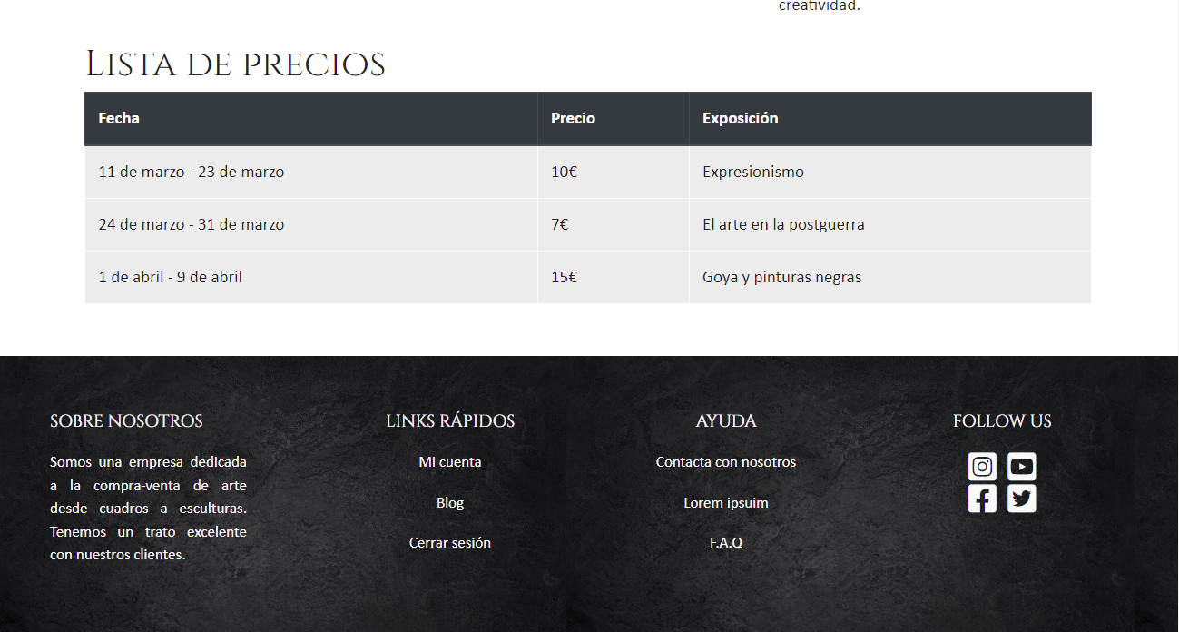 GitHub - kryzzraq/art-gallery: Web page made in HTML5 with Bootstrap ...
