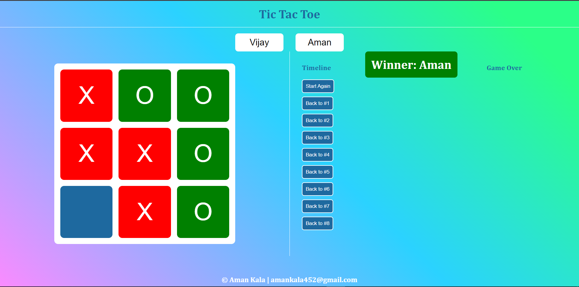 GitHub - AmanKala/Tic-Tac-Toe