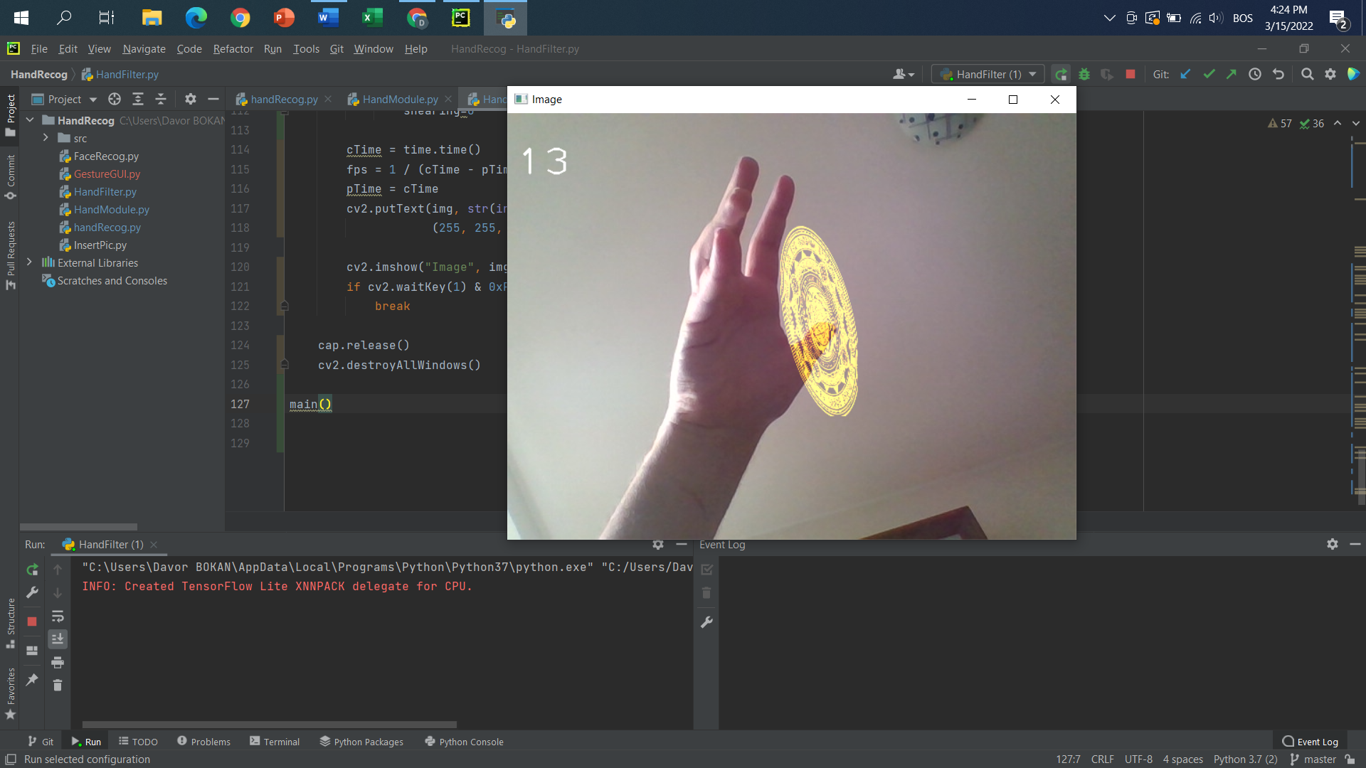 GitHub - dbokan1/HandRecog