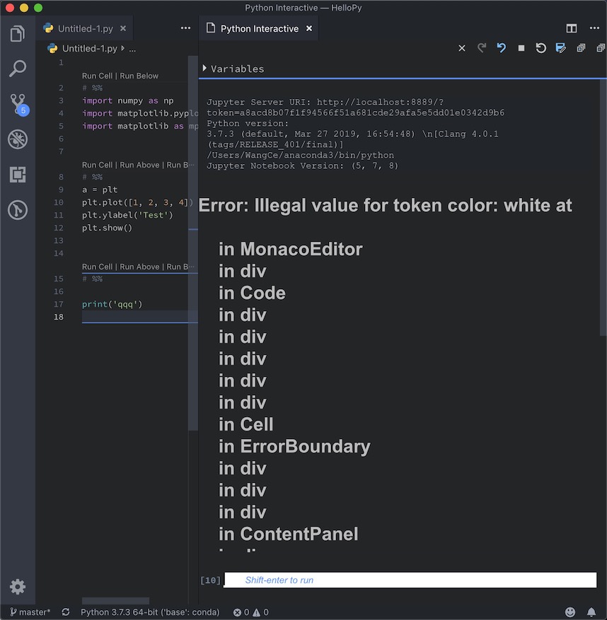 "Illegal value for token color" when using custom VSCode theme · Issue #1262 · codesandbox ...
