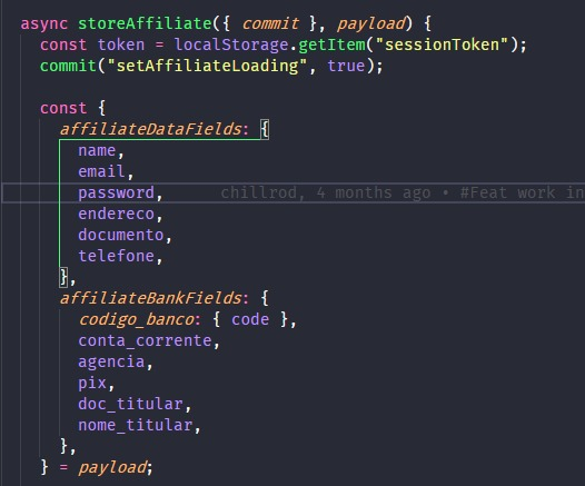Orange and italic text when destructuring many properties of an object · Issue #203 · dracula ...