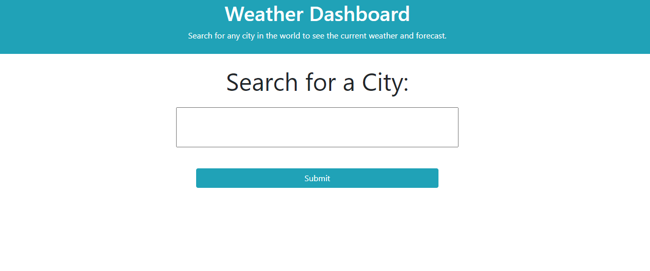 GitHub - arielle-elak/Weather-Dashboard