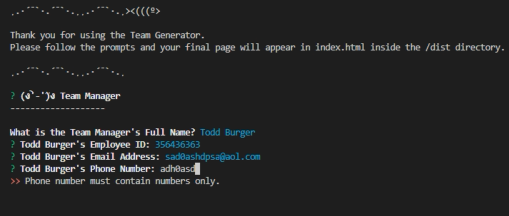 GitHub - arielle-elak/Team-Profile-Generator