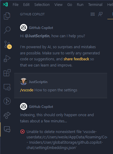 ENOENT: no such file or directory - commandEmbeddings.json · Issue #30 · microsoft/vscode ...