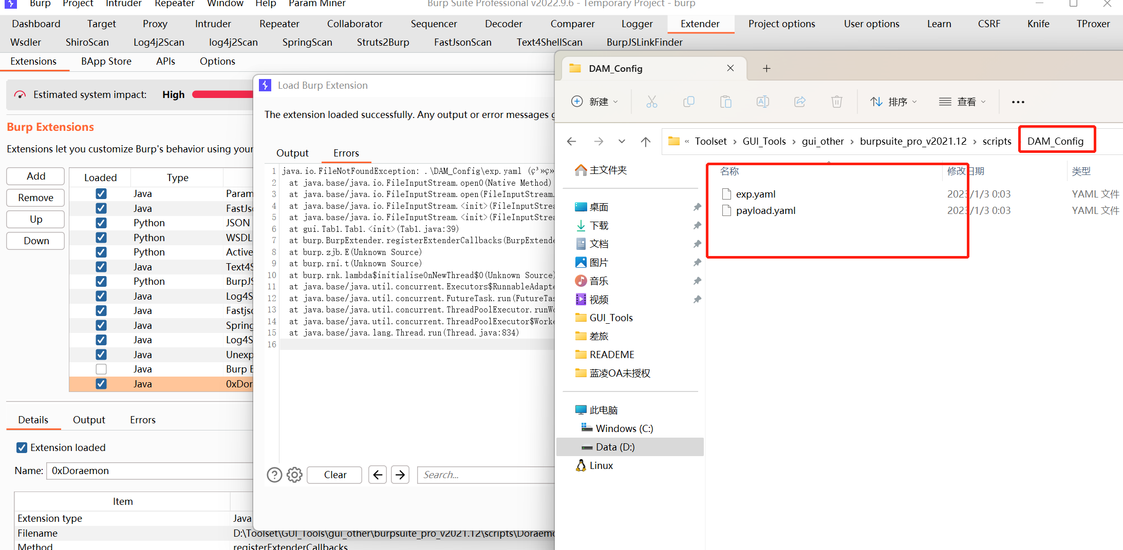 burp插件安装显示错误 · Issue #4 · yuyan-sec/Doraemon · GitHub