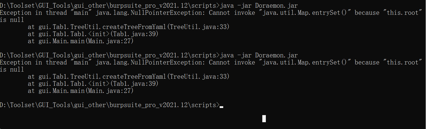 burp插件安装显示错误 · Issue #4 · yuyan-sec/Doraemon · GitHub