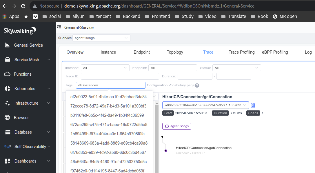Cant Select Value For Tags In Skywalking Ui · Issue 9317 · Apache