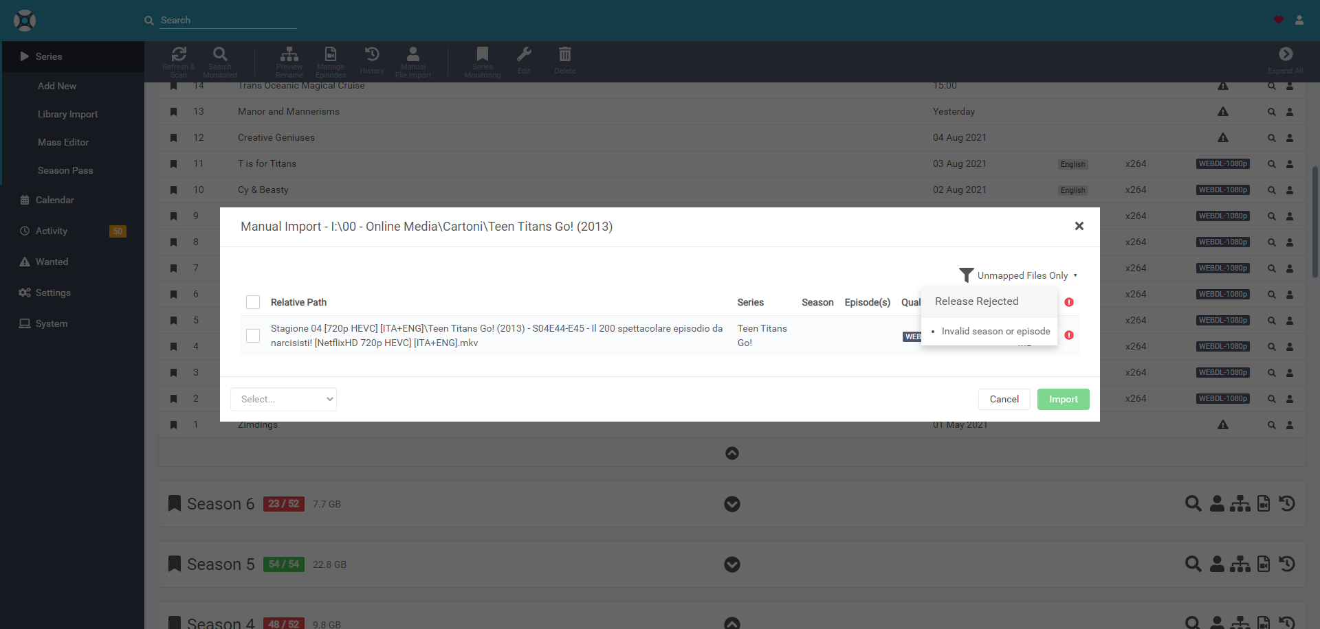 Multi episode not recognized by sonarr · Issue #4613 · Sonarr/Sonarr · GitHub