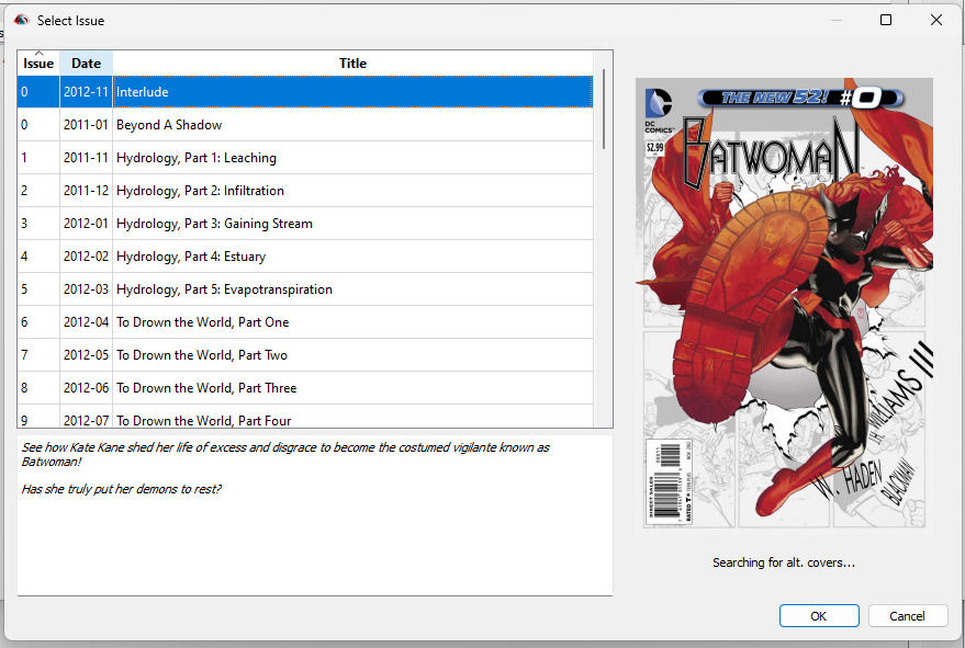 Autotag grab the wrong issue · Issue #448 · comictagger/comictagger · GitHub