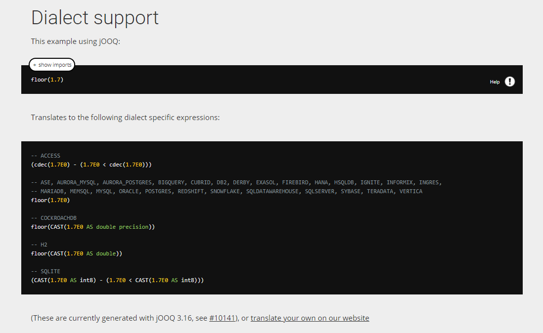 Add more to other manual sections · Issue #12336 · jOOQ/jOOQ · GitHub