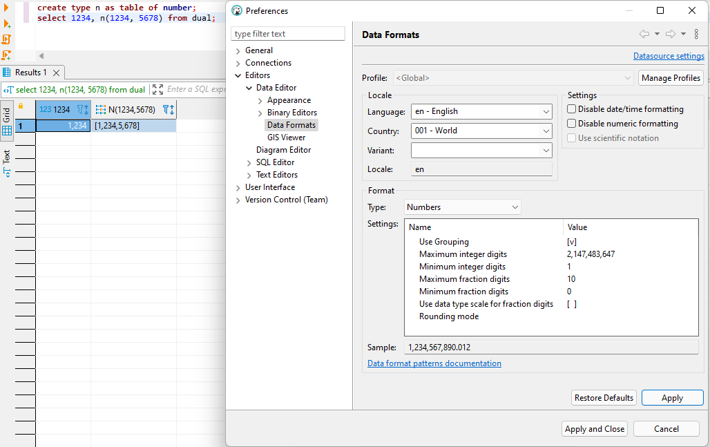 Disable Numeric Formatting option doesn't affect array contents · Issue ...