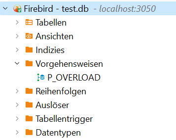 Firebird procedure/function overloads aren't displayed correctly in ...
