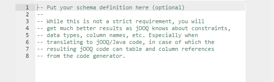 Add support for providing a --schema to the ParserCLI · Issue #13014 · jOOQ/jOOQ · GitHub