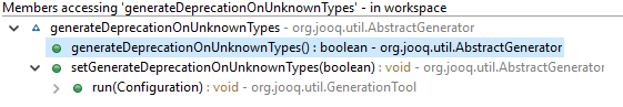 Generate deprecation for all objects referencing DataType (unknown type) · Issue #6212 · jOOQ ...
