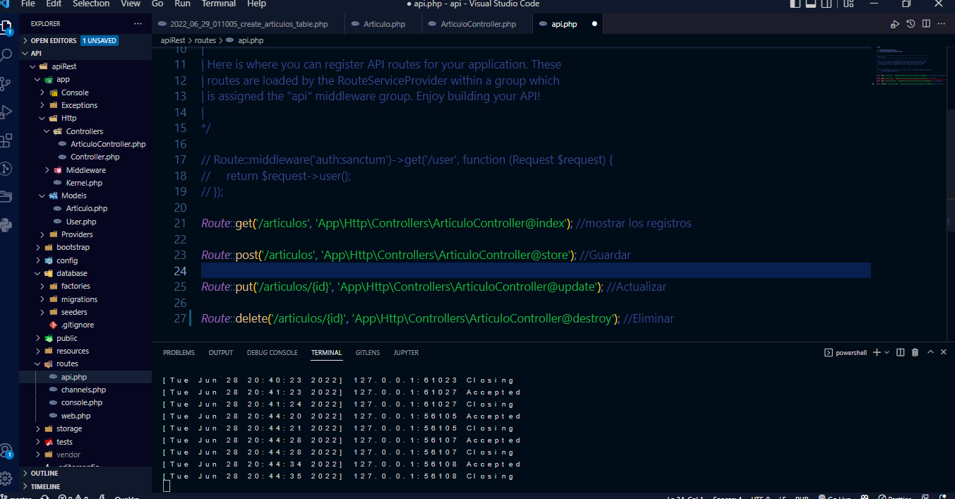 GitHub - Fernando-Cortez-Garcia/ApiRest: Aprendiendo sobre las ApiRest con Laravel