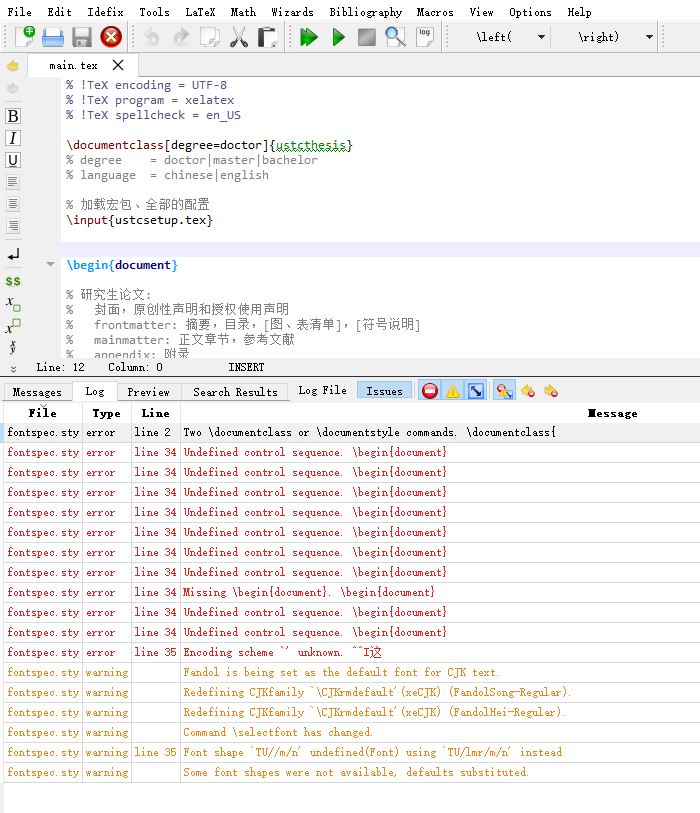编译出错 · Issue #277 · ustctug/ustcthesis · GitHub