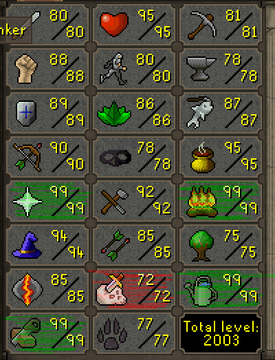 Highlight 99s and your lowest skill · Issue #14708 · runelite/runelite ...