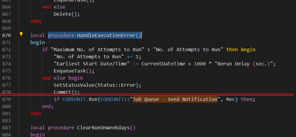 Event Request Table 472 Job Queue Entry Procedure Handleexecutionerror